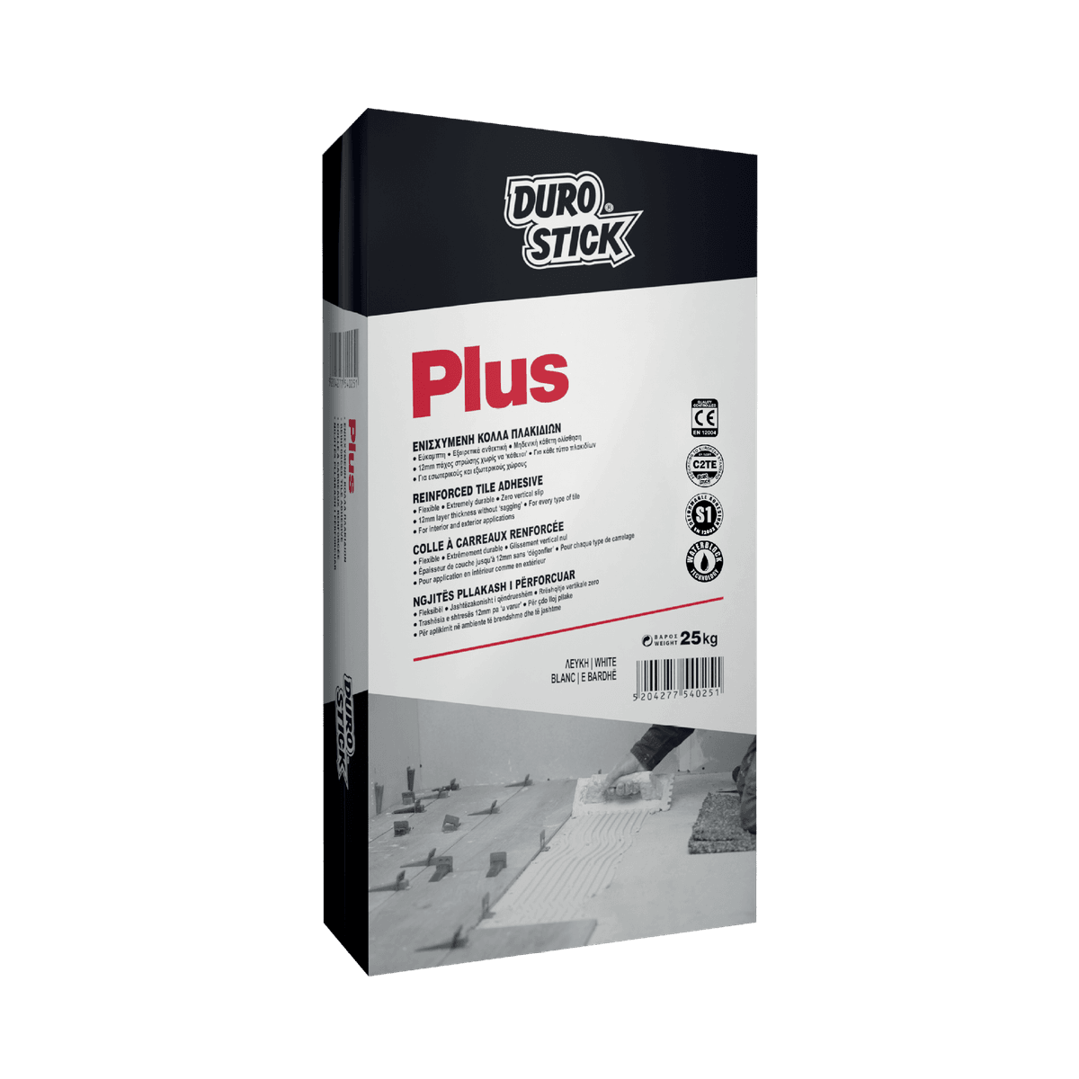 Plus - Ενισχυμένη κόλλα πλακιδίων | Durostick